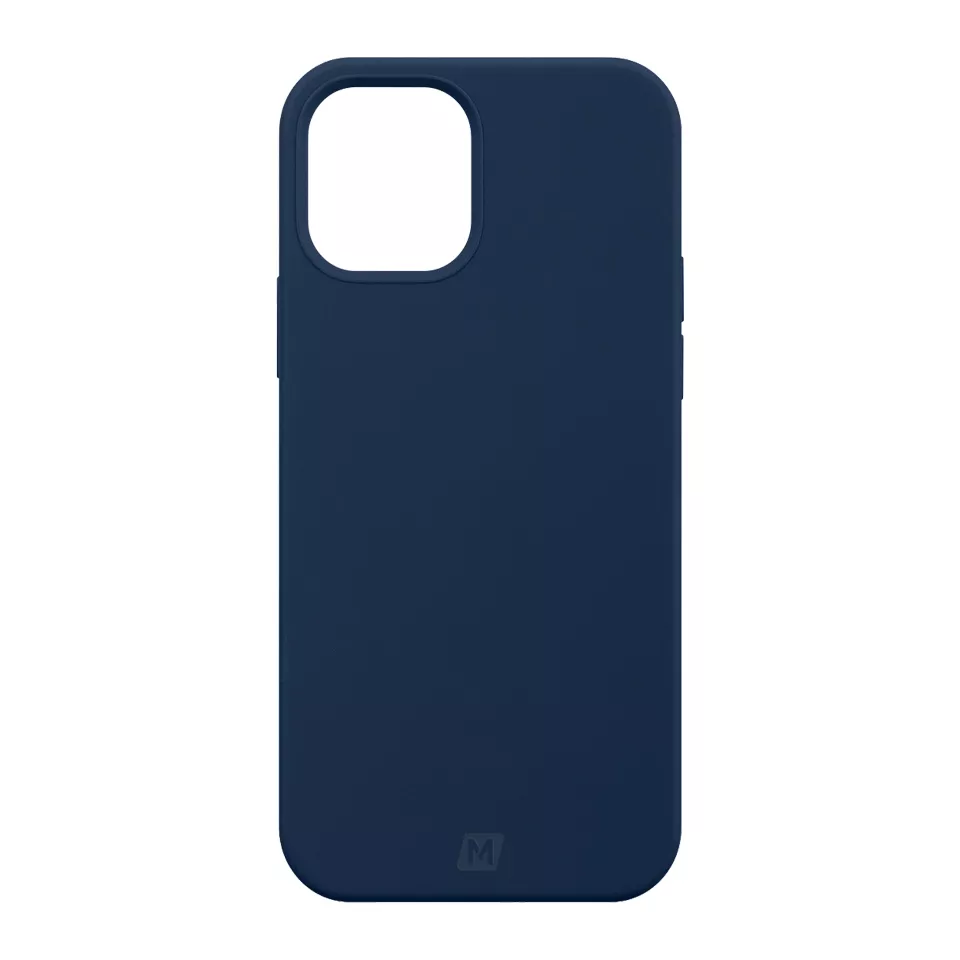 Buy Apple iPhone 12 Mini Silicone Case (Anti-Bacterial) - Blue in Kuwait