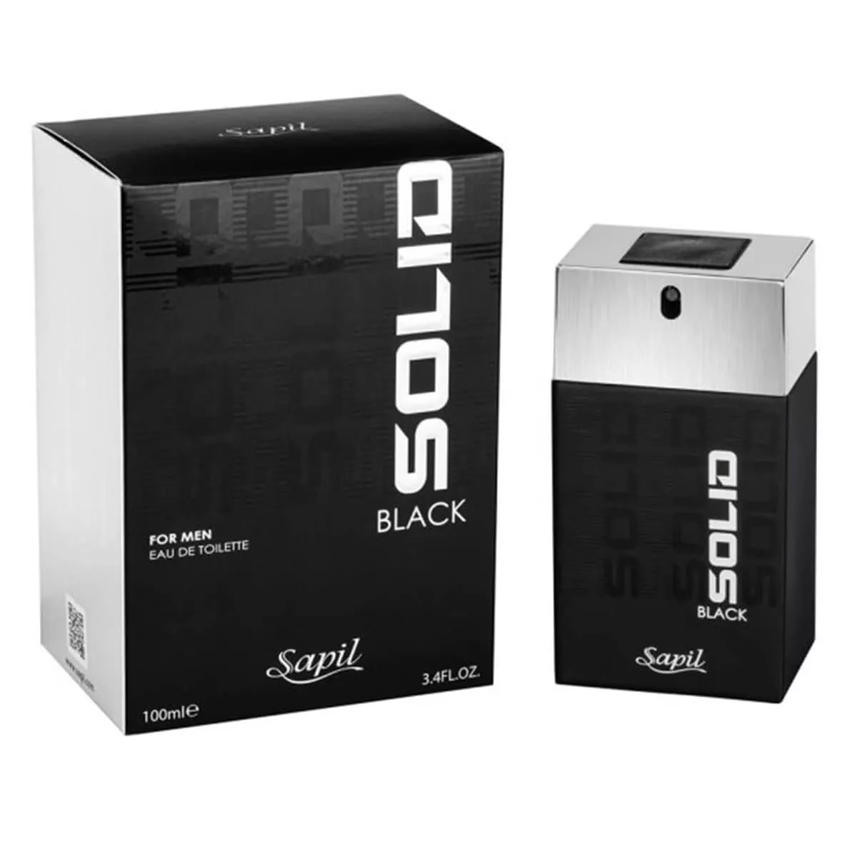 Buy Sapil Solid Black EDT Perfume for Men, 100ml in Kuwait