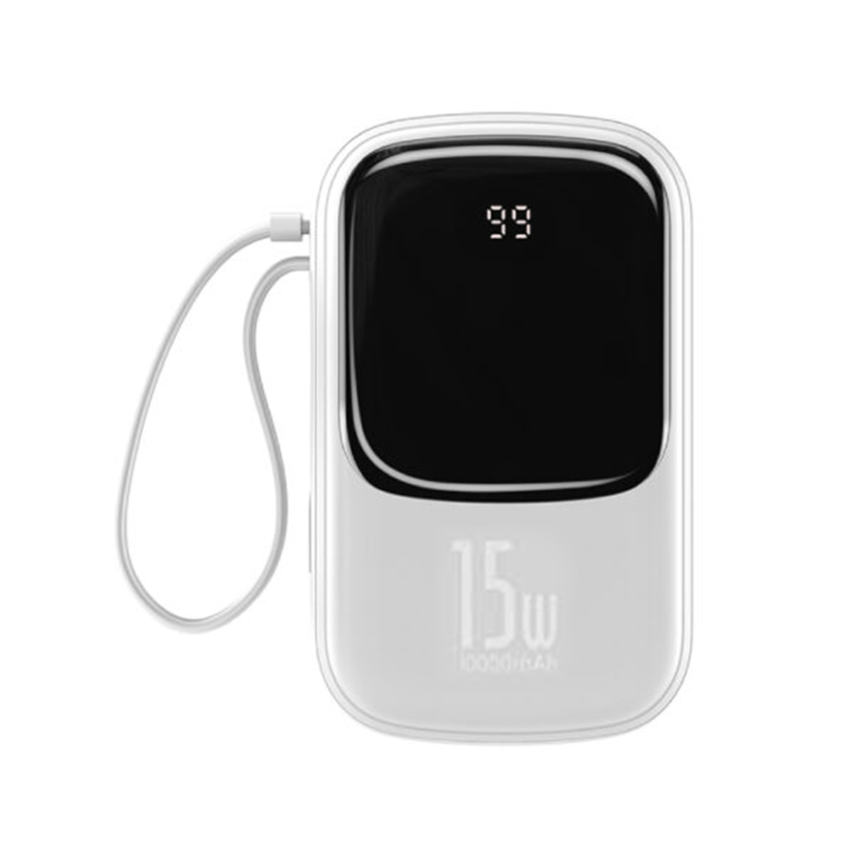 Buy Baseus Qpow Digital Display 3A 10000mAh Power Bank - White in Kuwait