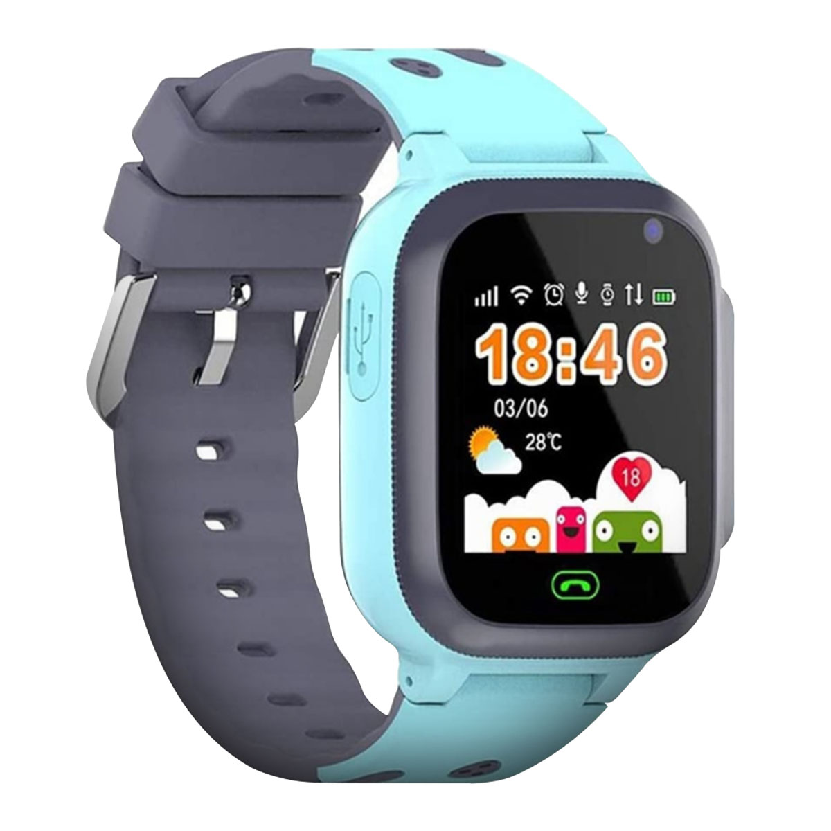Buy Modio MK05 Kids Smartwatch with Calling Feature - Blue in Kuwait