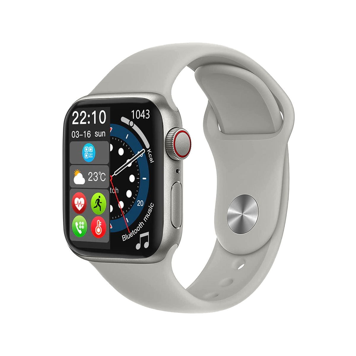Buy Blulory Watch 7 Smartwatch - Silver in Kuwait