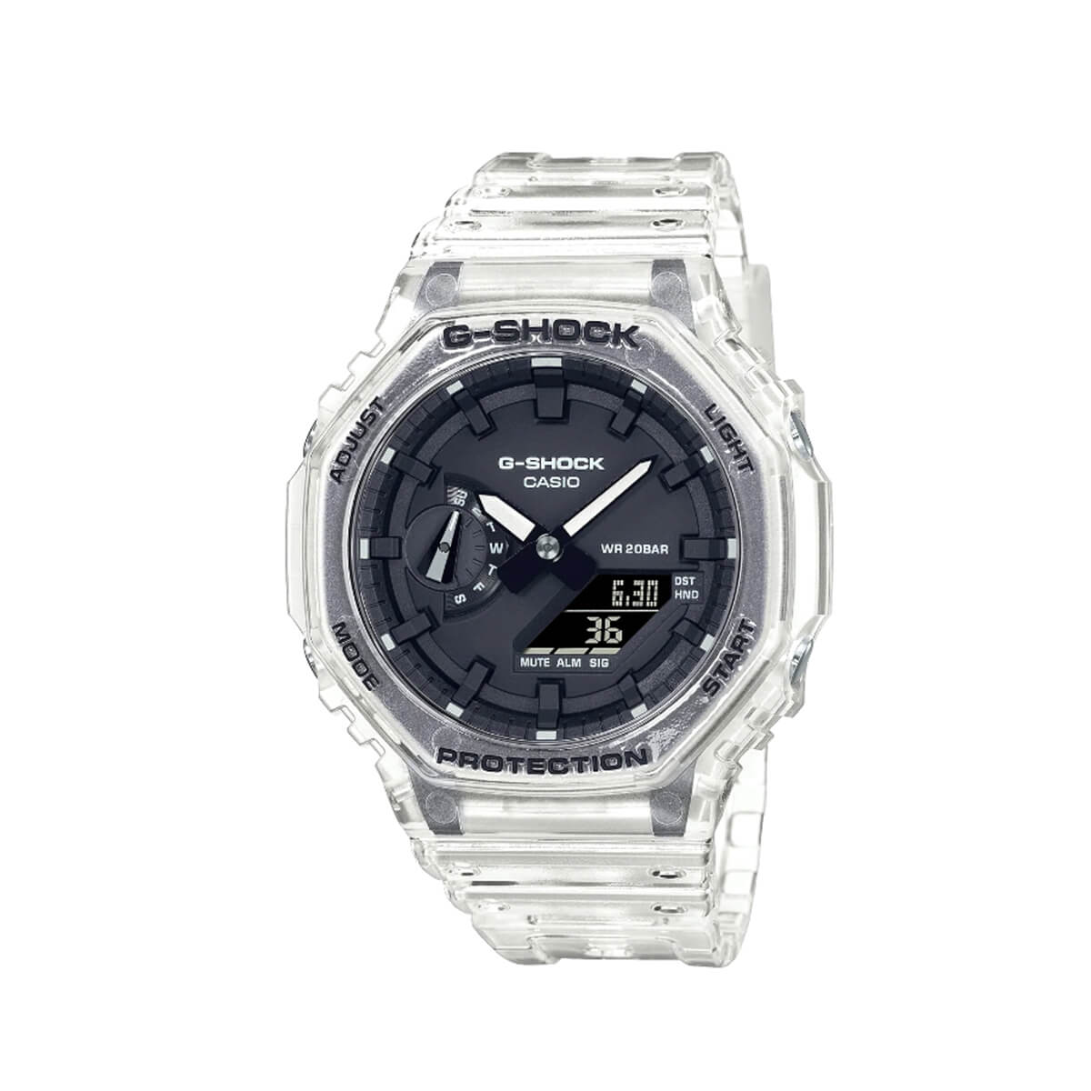 Buy Casio G-Shock Men Resin Transparent Analog-Digital Watch - GA ...