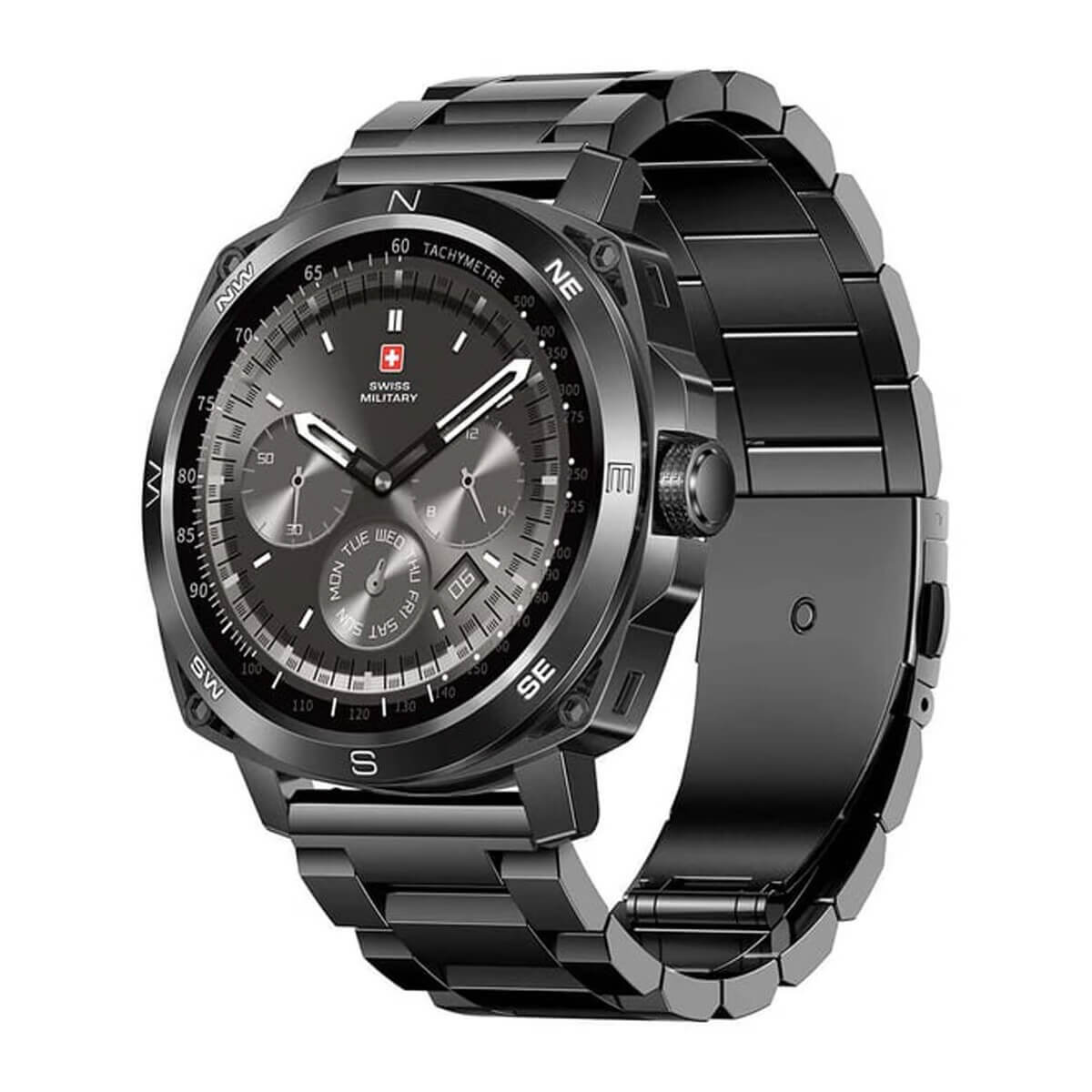 Buy Swiss Military DOM 4 Smartwatch Gun Metal Frame Gun Metal Strap ...