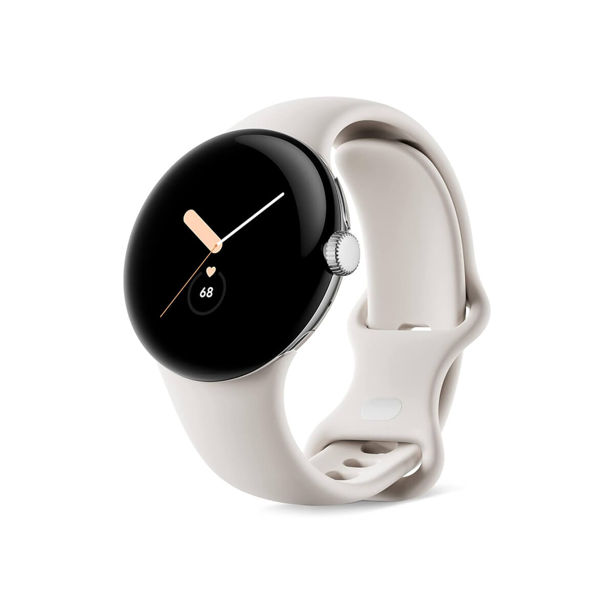 Buy Google Pixel Watch 41mm Silver Stainless Steel Case with Chalk ...