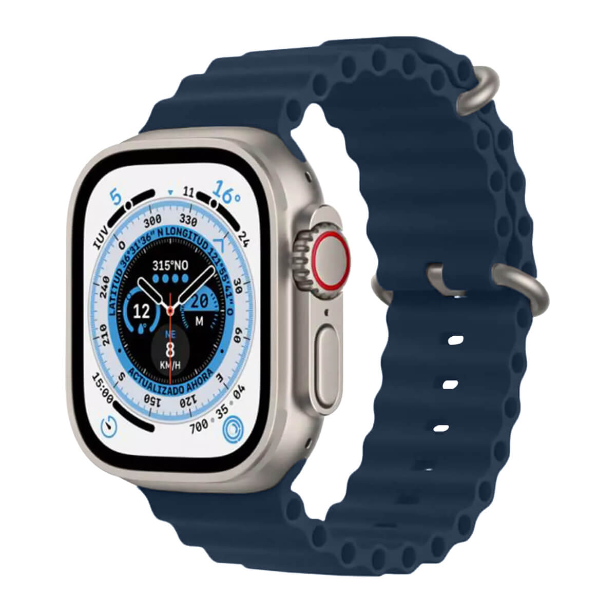 Buy iDeal iW 8 Ultra Smartwatch - Blue in Kuwait