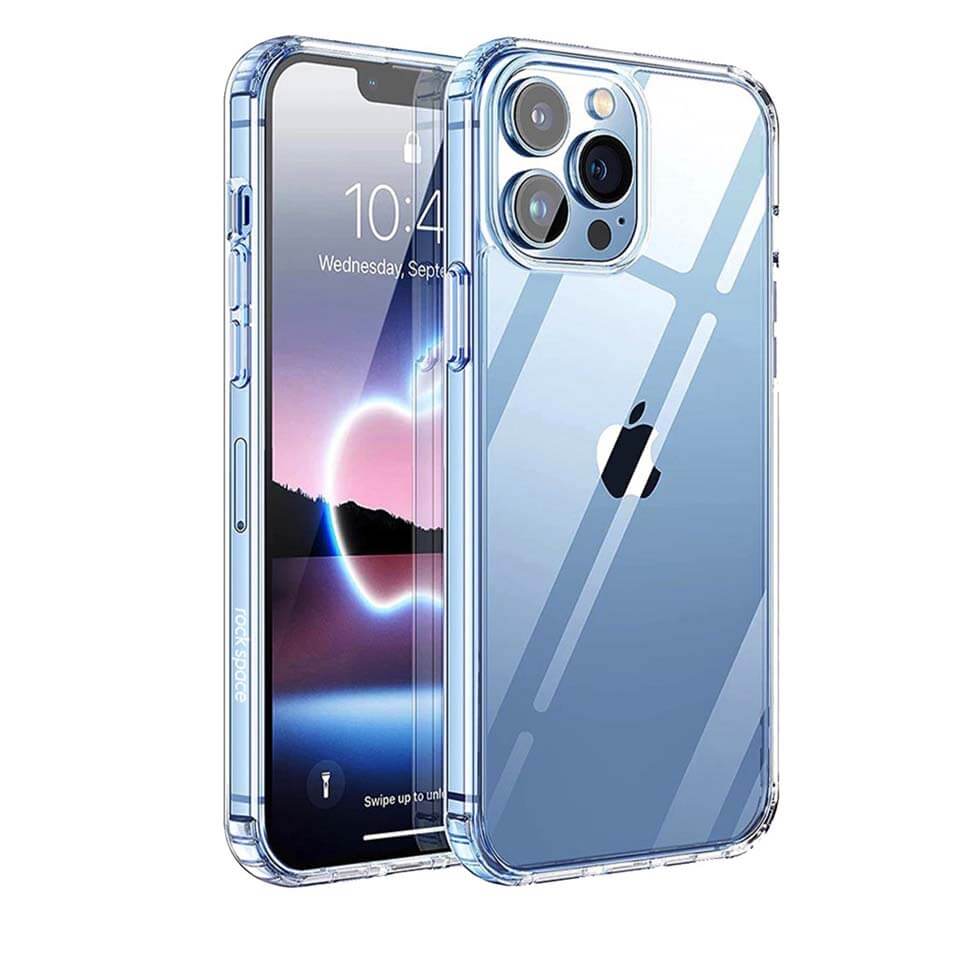 Buy Rock Space Transparent Case for iPhone 13 Pro Max in Kuwait