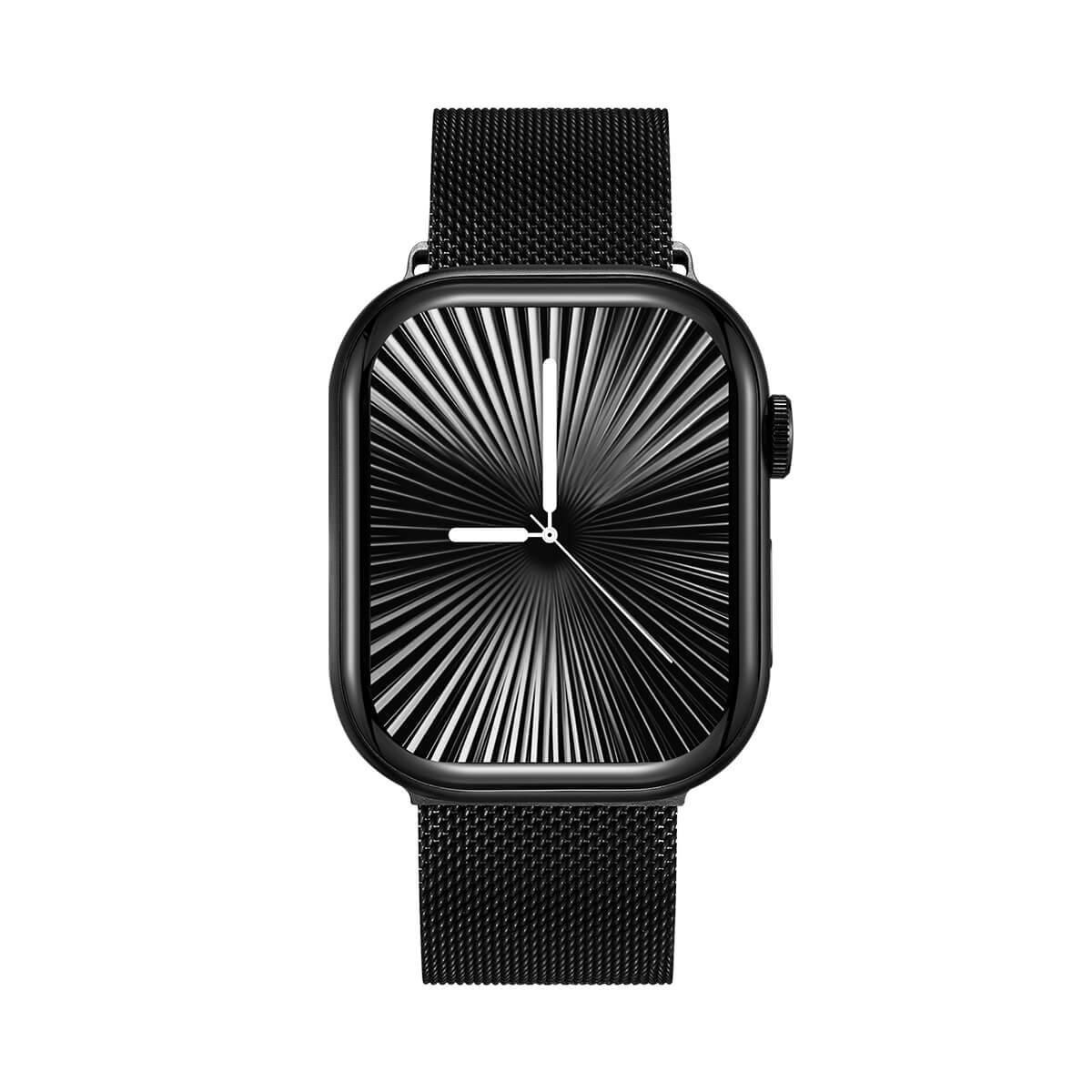 Buy Kenneth Scott Smartwatch Square Black Silicon Strap With ...