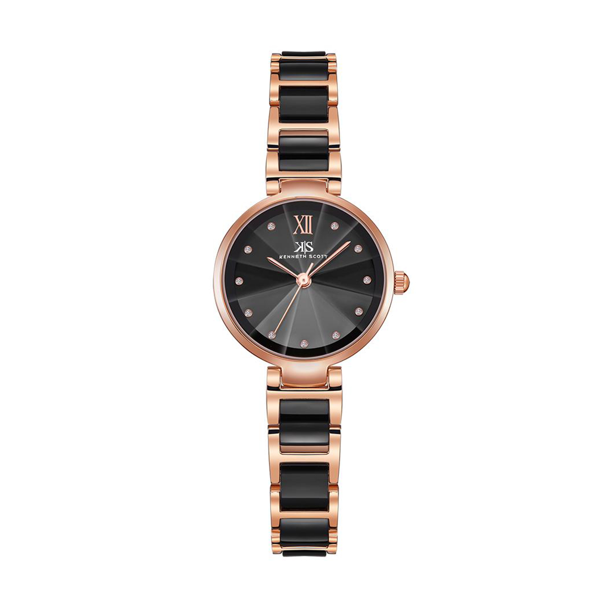 Buy Kenneth Scott Women's Black Dial Analog Watch - K22531-KCBB in Kuwait