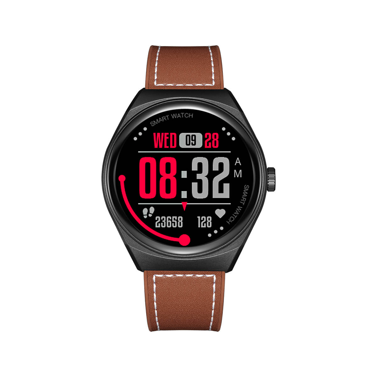 Buy Kenneth Scott Smartwatch Round Black Silicon Strap With ...