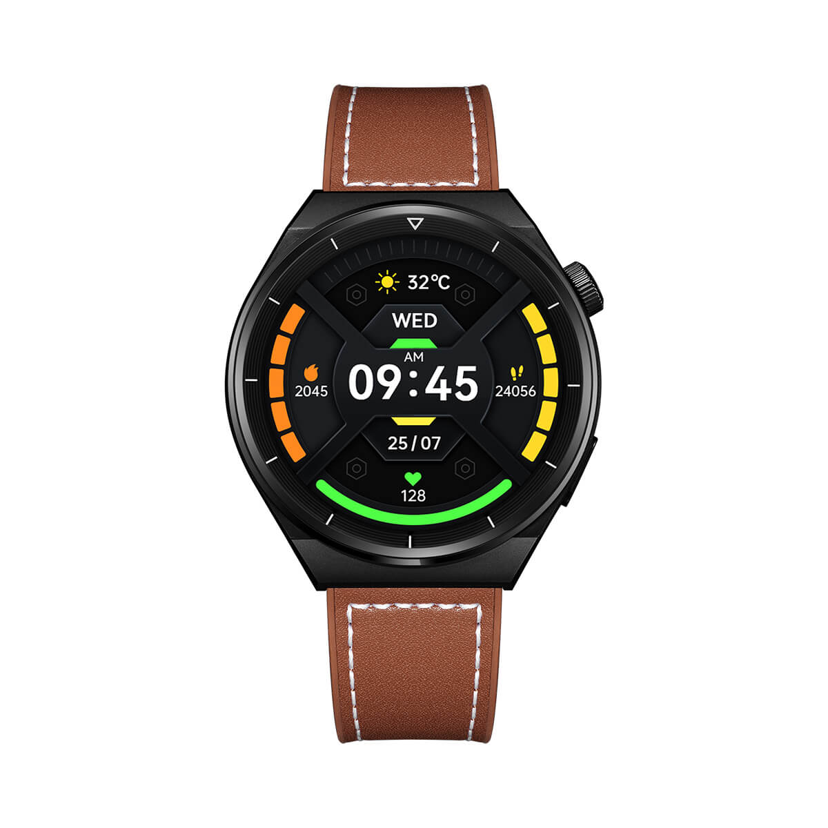 Buy Kenneth Scott Smartwatch Round Black Silicon Strap With ...