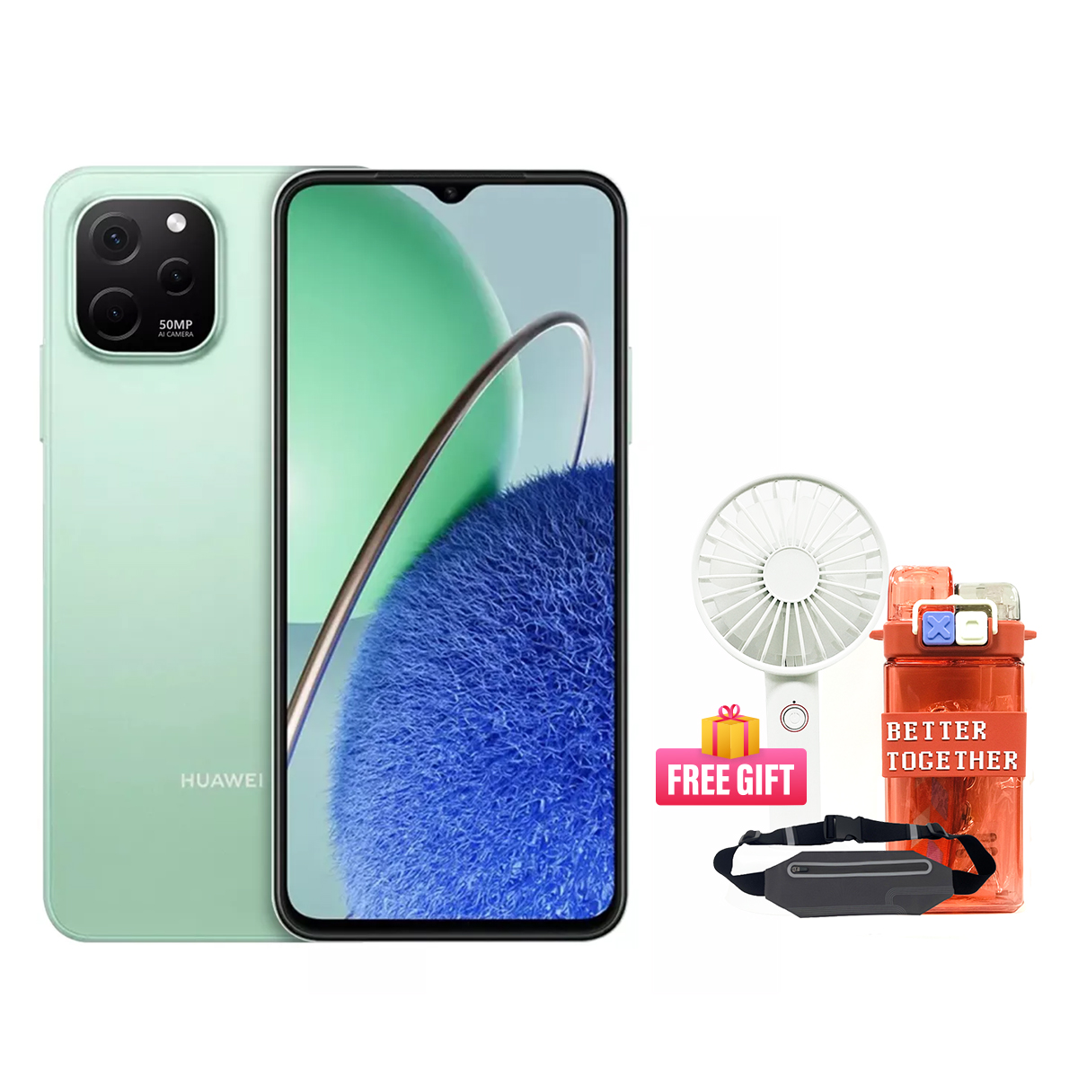 Buy Huawei Nova Y61 (4GB RAM + 64GB Memory) - Mint Green in Kuwait