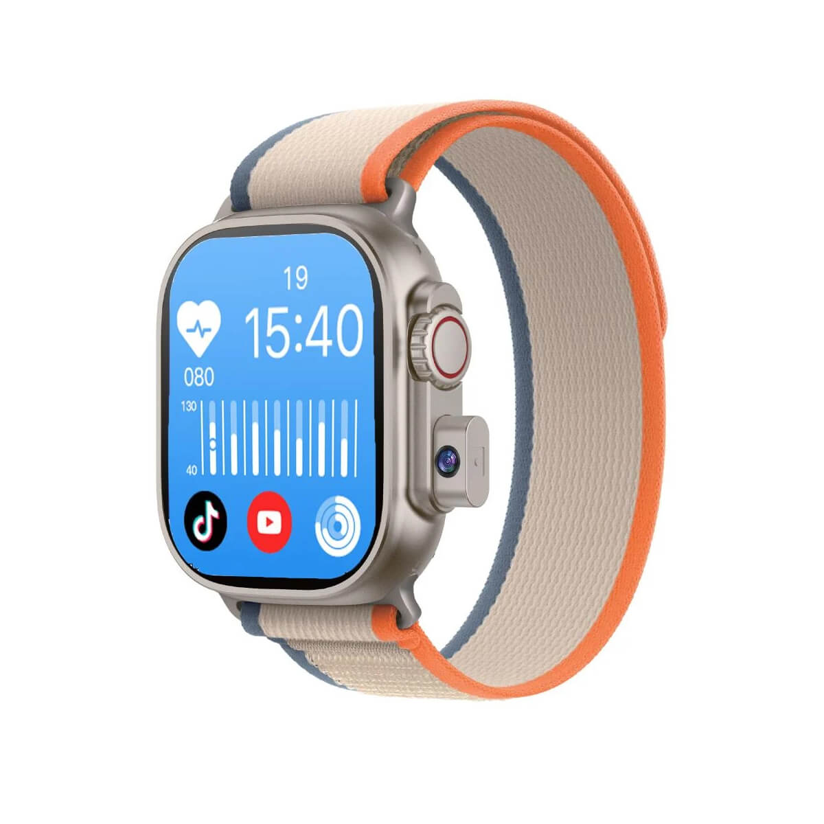 Buy Oteeto TU94 Pro Smartwatch with Pop-Up Camera - Gold in Kuwait