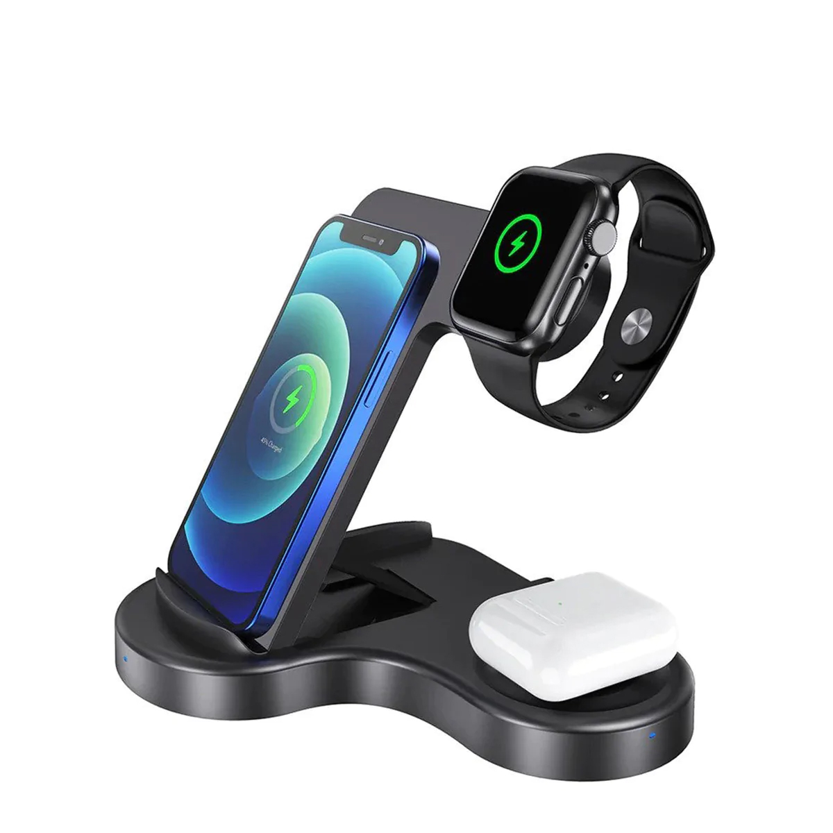 Buy Powerology 3 in 1 Power Stand Pro Wireless Charger - Black in Kuwait