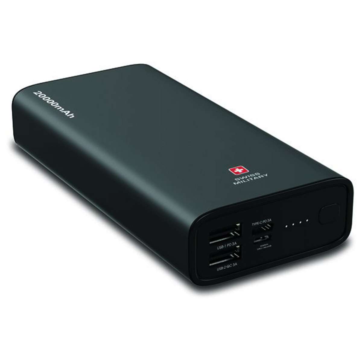 Buy Swiss Military Bieudron 20000mAh Power Bank - Black in Kuwait