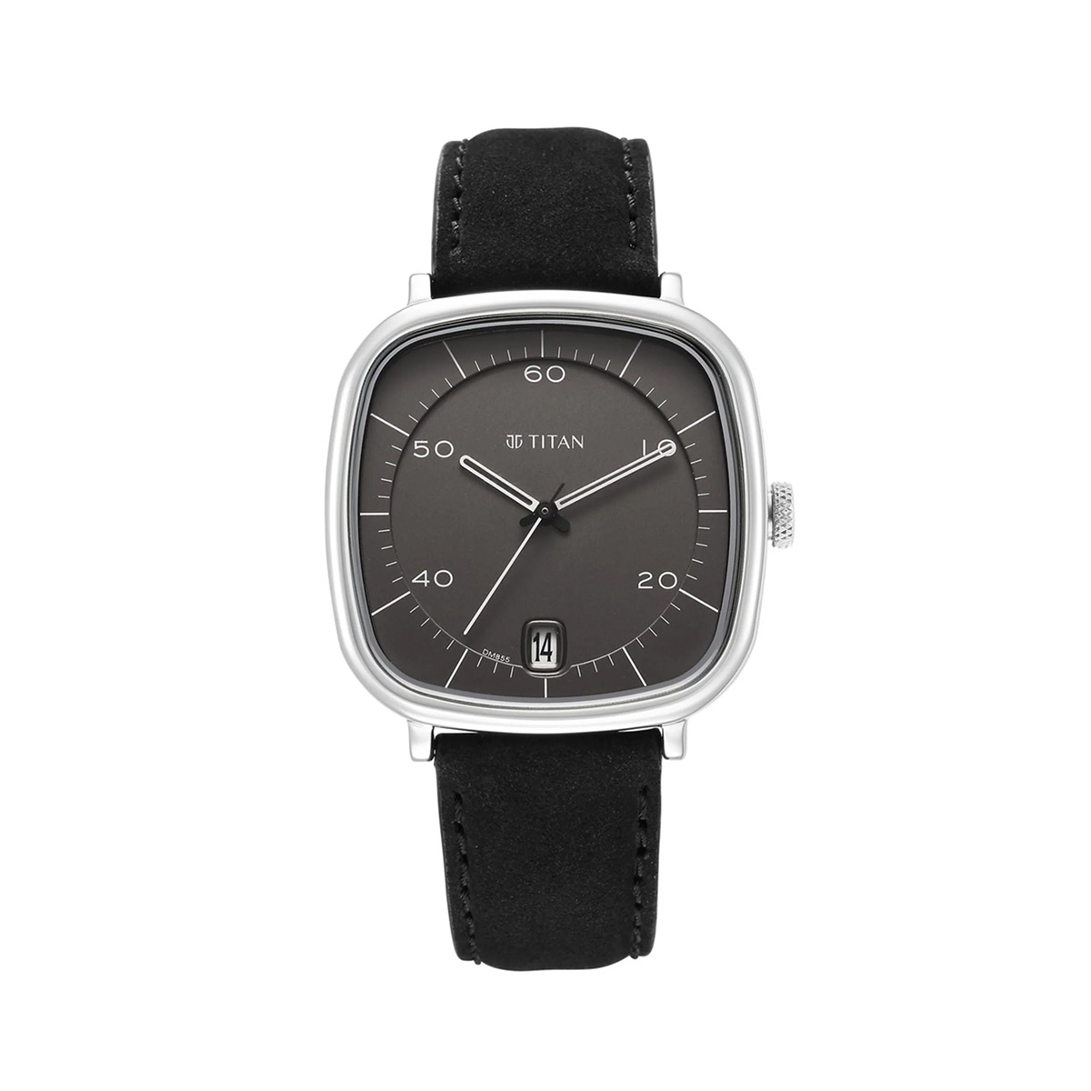 Buy Titan Neo Curve Quartz Analog with Date Anthracite Dial Black ...
