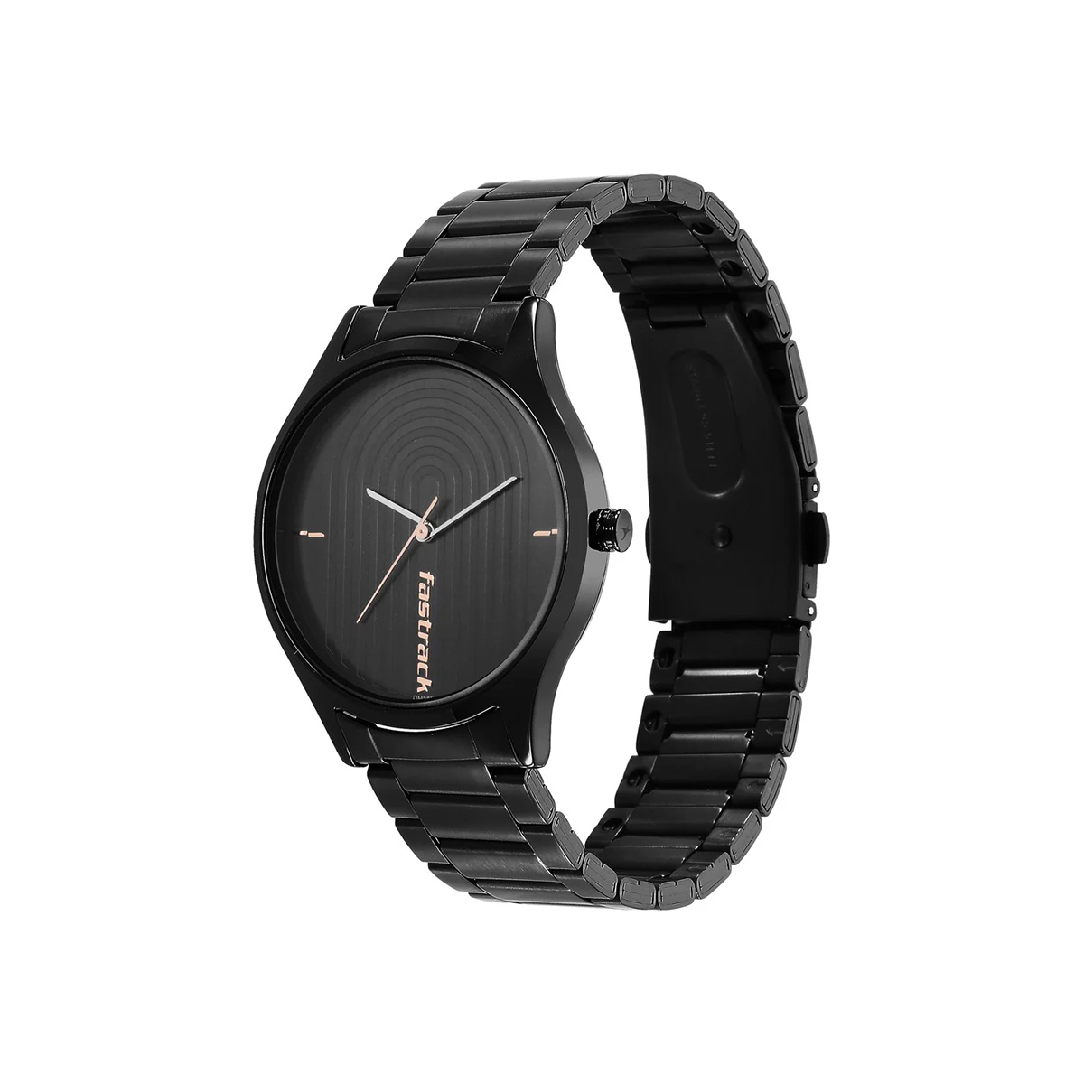 Buy Fastrack Style Up Quartz Analog Black Dial Stainless Steel Strap ...