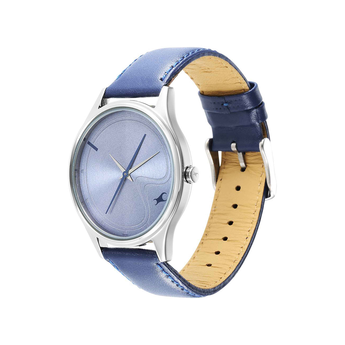 Buy Fastrack Stunners Quartz Analog Blue Dial Leather Strap Watch for ...