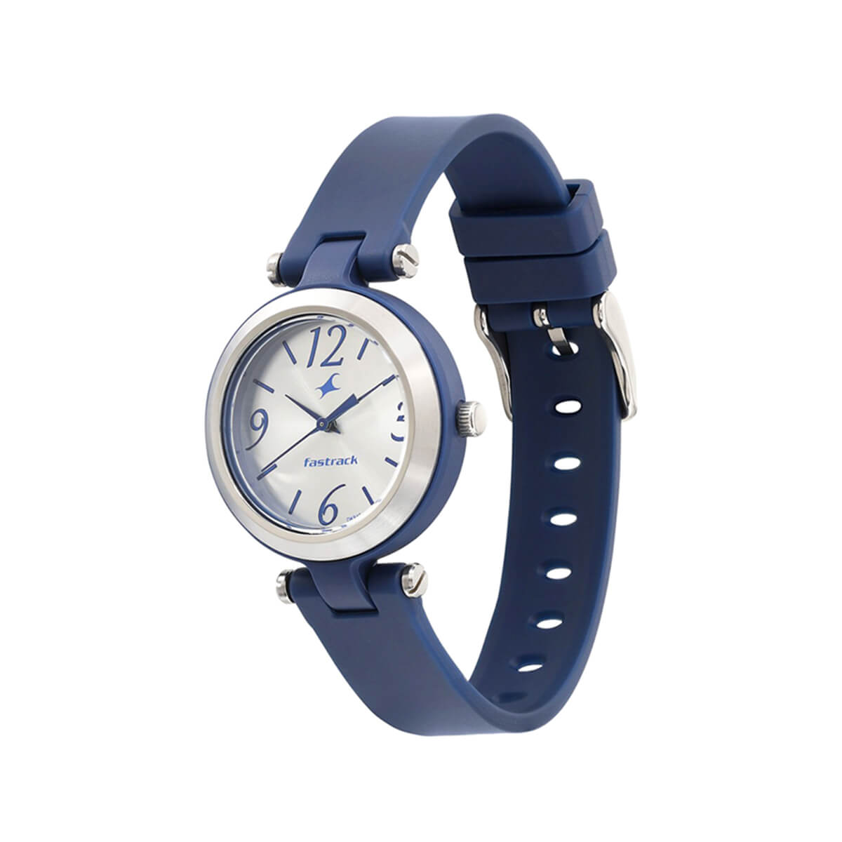 Buy Fastrack Trendies Quartz Analog White Dial Silicone Strap Watch for ...