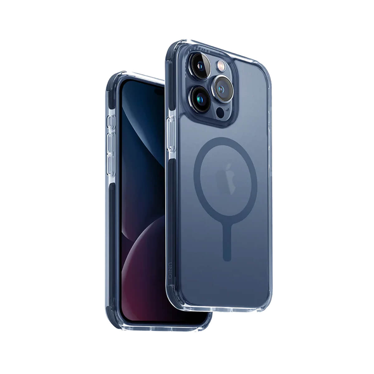 Buy Uniq Combat Magclick Case for iPhone 15 Pro Max - Smoke Blue in Kuwait