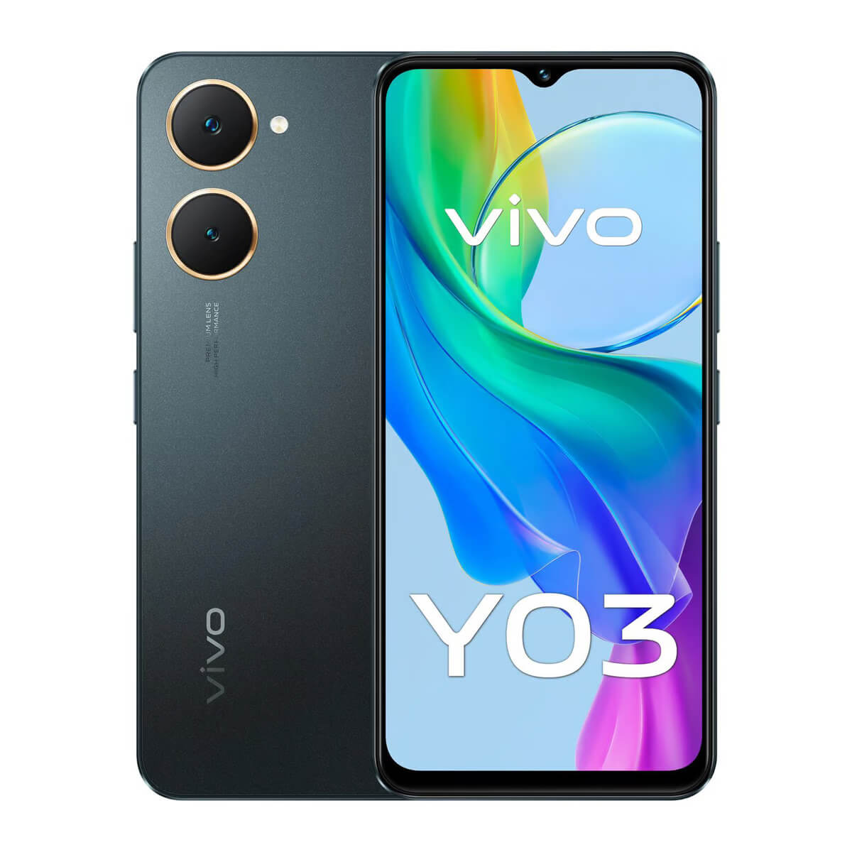 Buy Vivo Y03 (4GB RAM + 128GB Memory) - Space Black in Kuwait