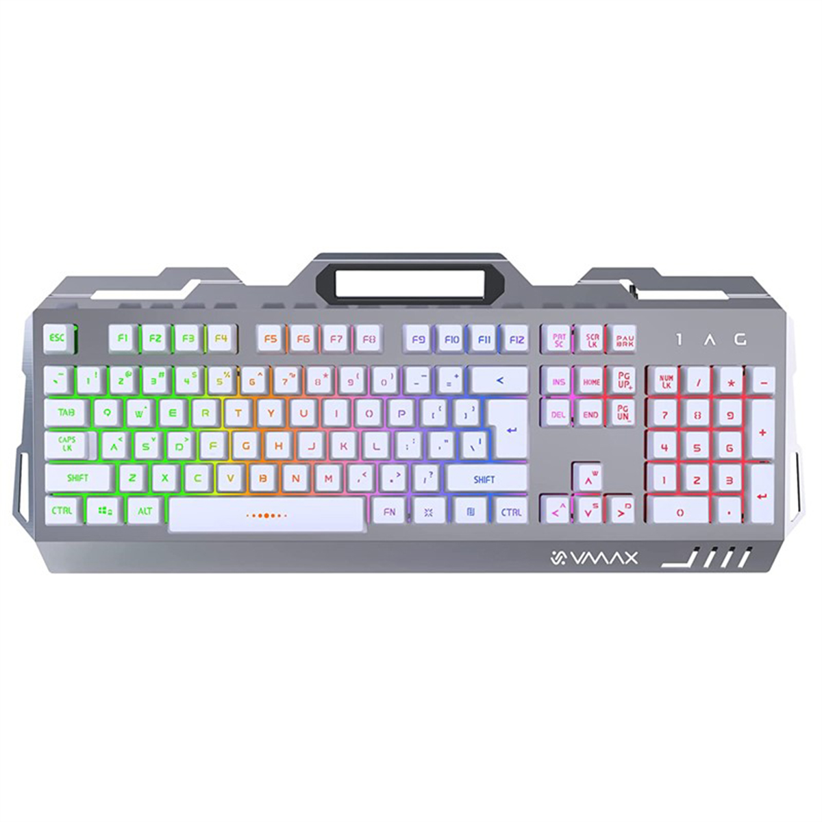 Buy Vmax Metal Rgb Gaming Keyboard Vgk611 Silver In Kuwait