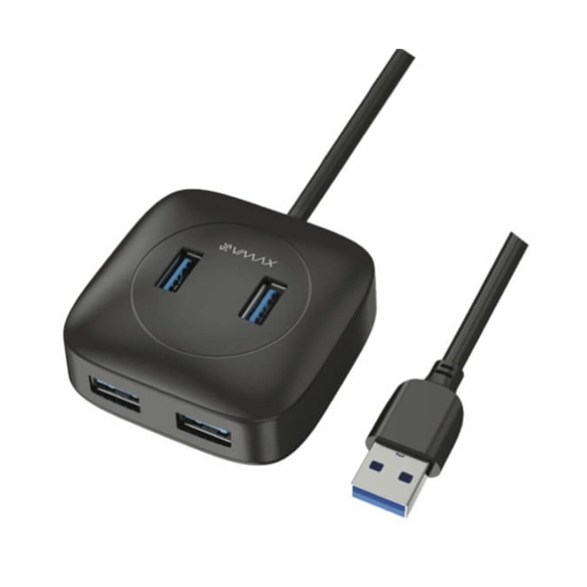 Buy VMAX USB 3.0 Hub 4 Port Compact Design VIH400 - Black in Kuwait
