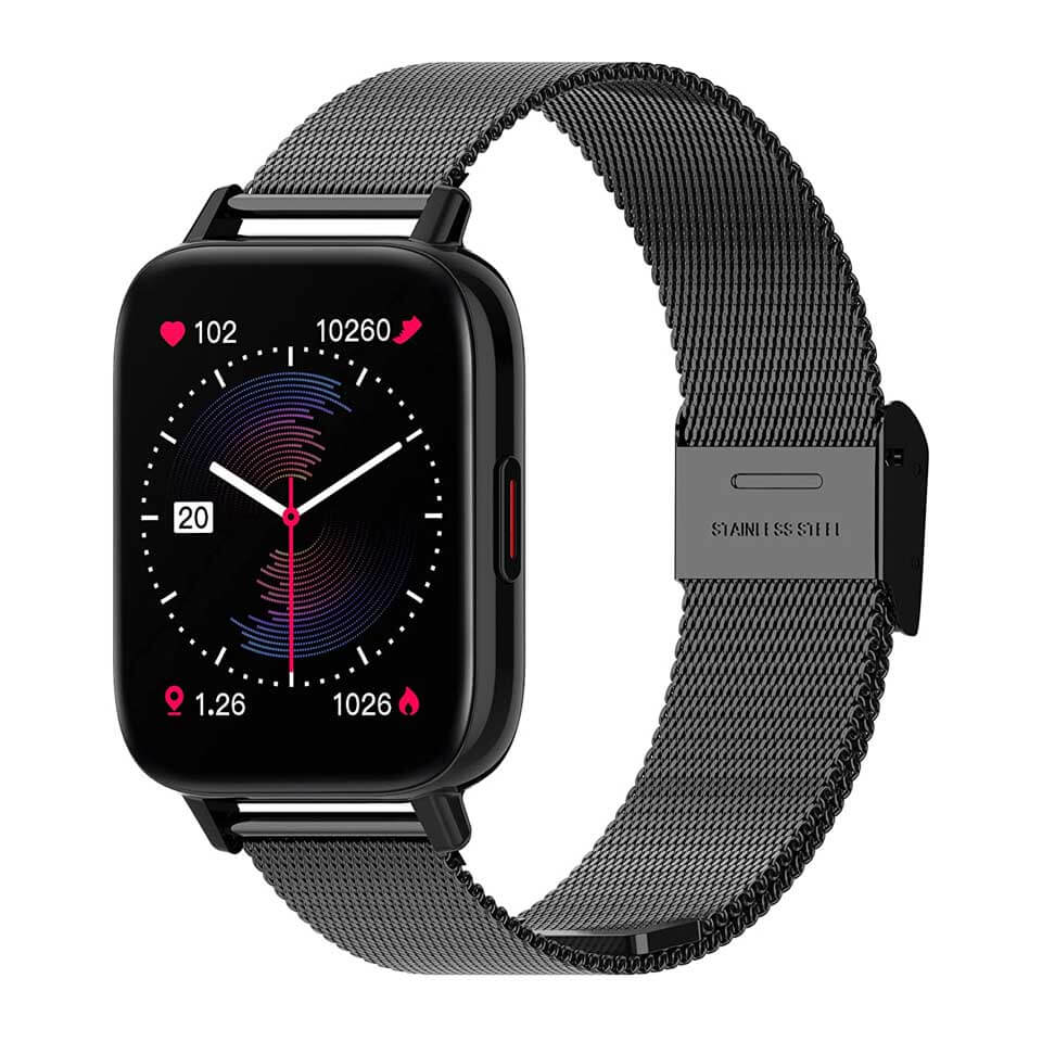 Buy Xcell Smartwatch G3 Talk Black frame with stainless steel strap ...