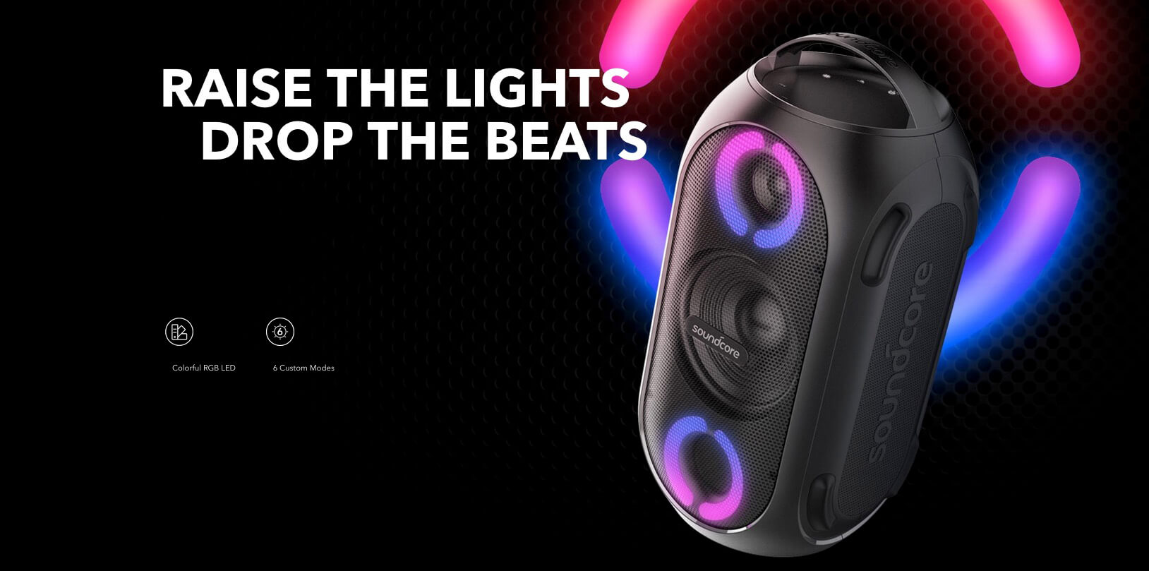 Buy Anker Soundcore Rave Partycast 80W Speaker A3390H12 - Black in Kuwait