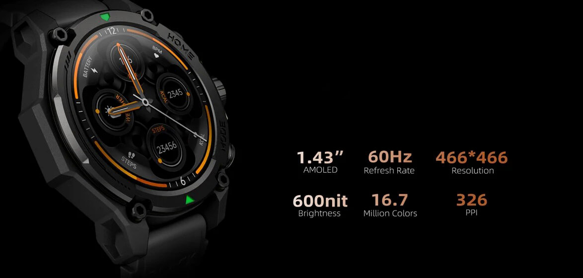 Buy Black Shark GS3 Smartwatch - Black in Kuwait