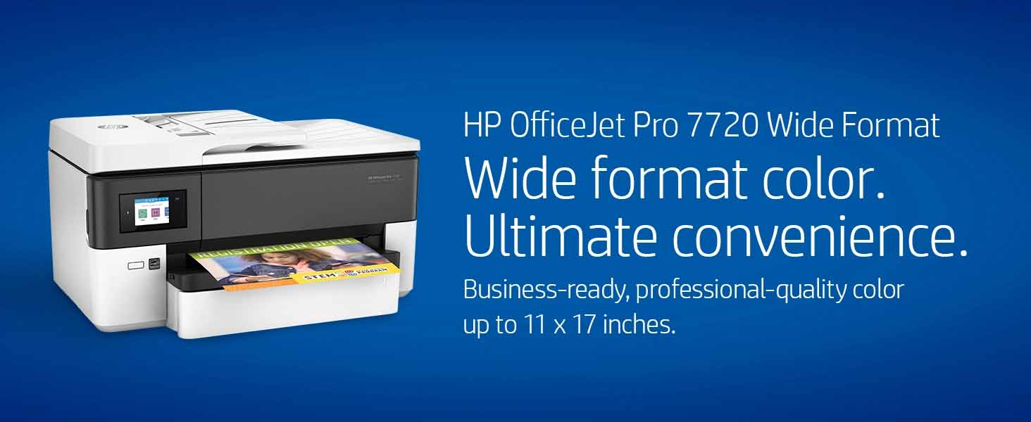 Buy HP OfficeJet Pro 7720 Wide Format All-in-One Printer in Kuwait