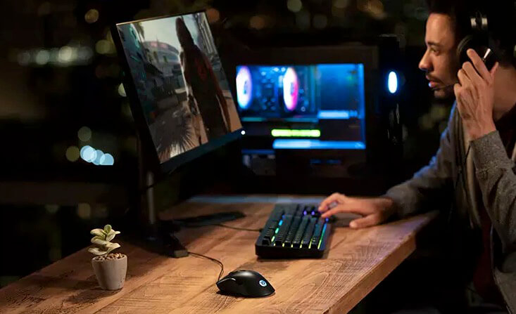 Buy Lenovo Legion M300 RGB Gaming Mouse - Black in Kuwait