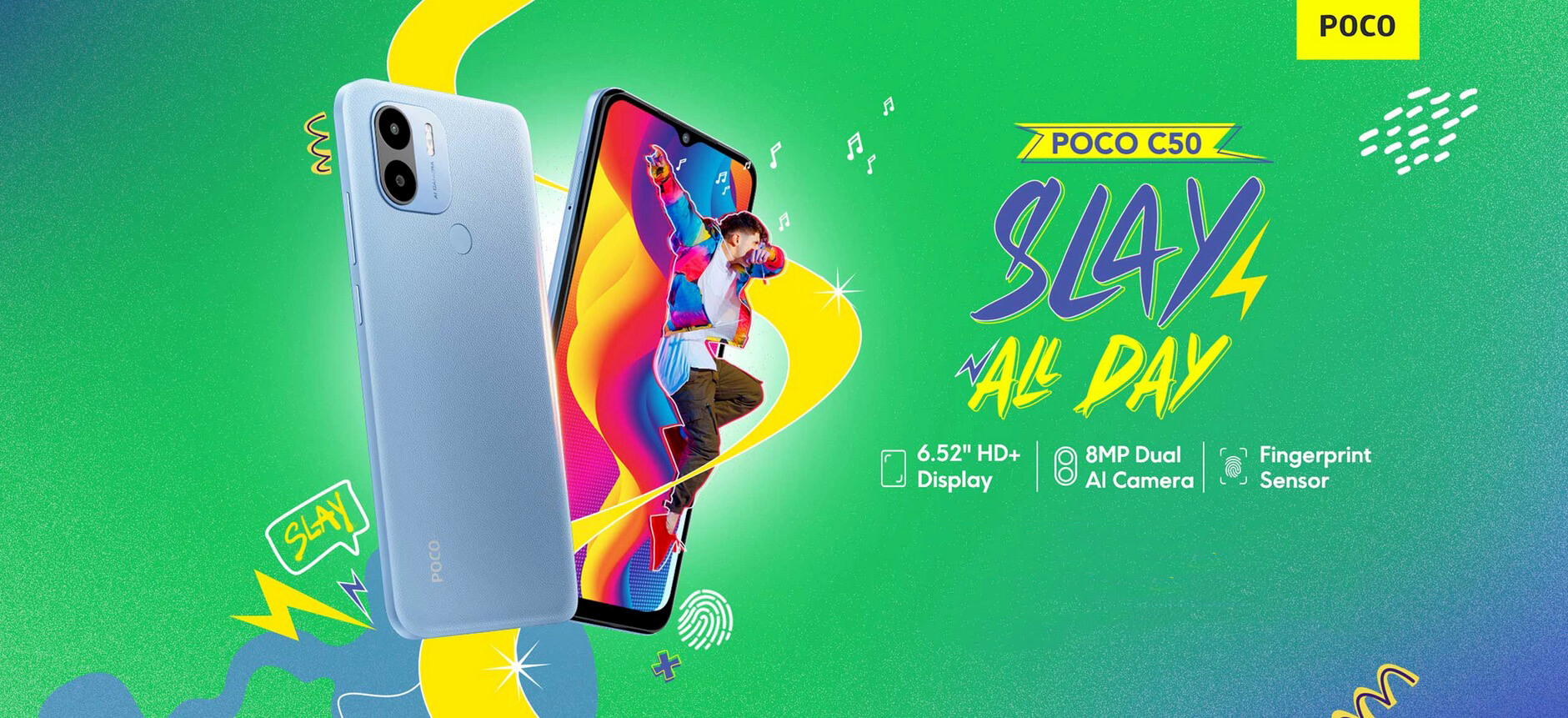 Buy Poco C50 (2GB RAM + 32GB Memory) - Royal Blue in Kuwait