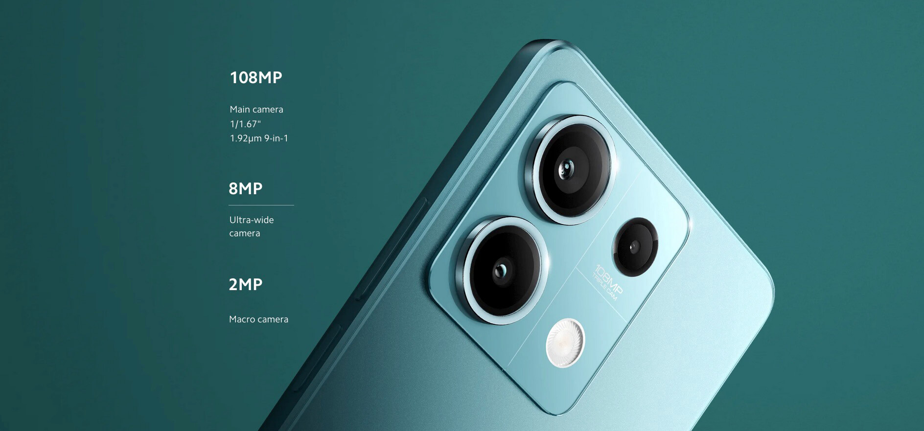 Buy Redmi Note 13 5G (8GB RAM + 256GB Memory) - Ocean Teal in Kuwait