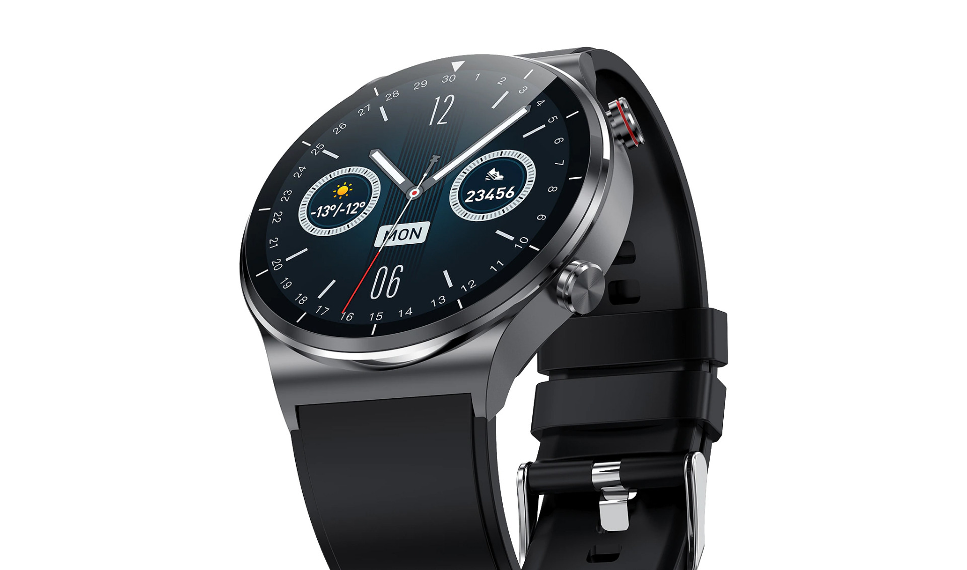Buy Blulory Glifo G6 Pro Leather Strap - Black in Kuwait