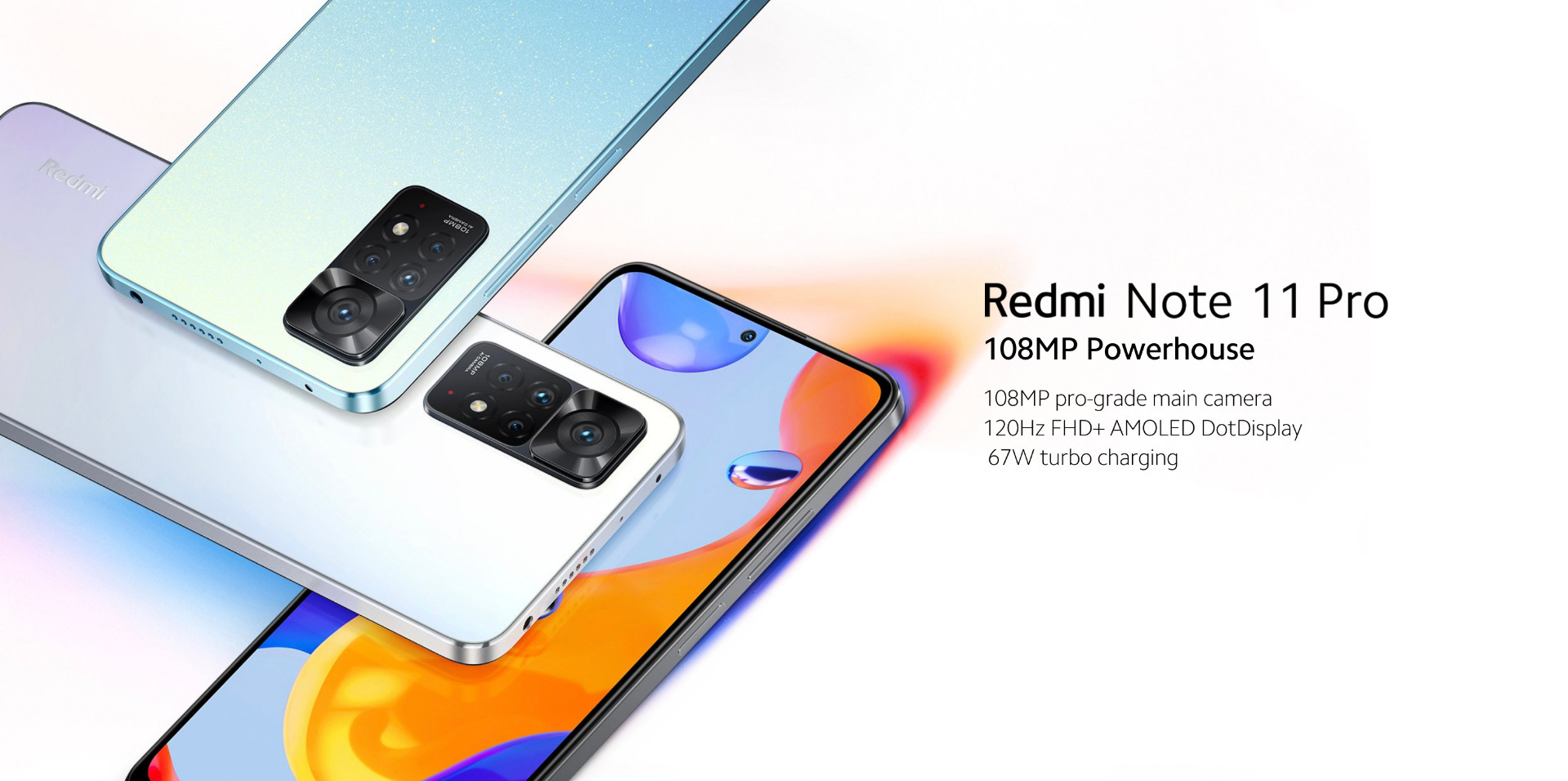 Buy Redmi Note 11 Pro (8GB RAM + 128GB Memory) - Polar White in Kuwait