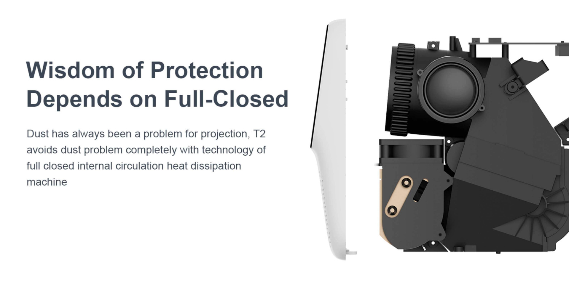 Buy Wanbo T2 Max Projector - White in Kuwait