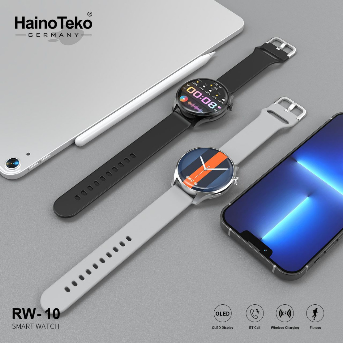 Buy Haino Teko RW10 OLED Smartwatch - Silver in Kuwait